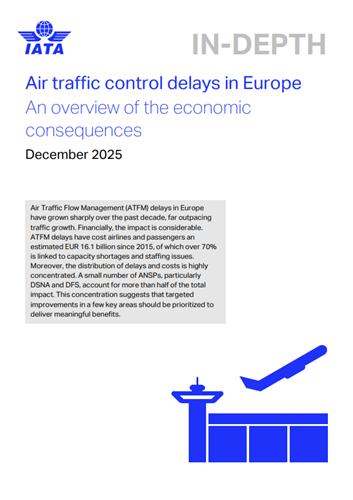 IATA publishes report on European Air Traffic Control Delays