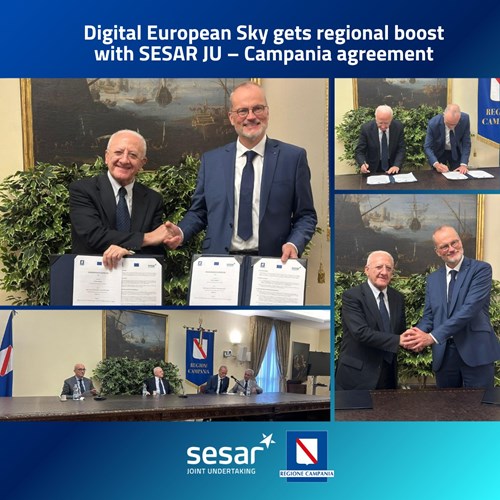 Digital European Sky gets regional boost with SESAR - Campania agreement